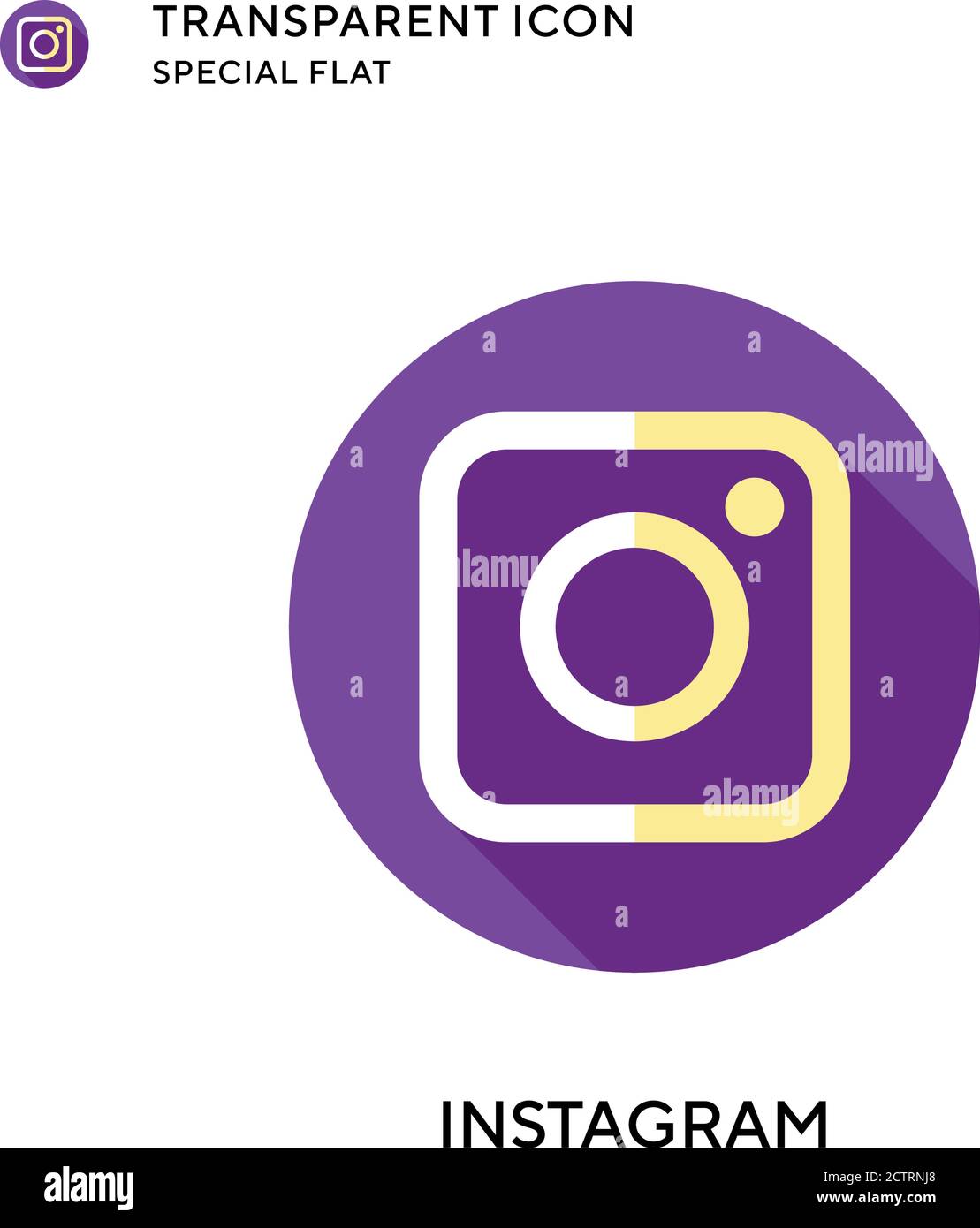 Instagram vector icon. Flat style illustration. EPS 10 vector Stock ...