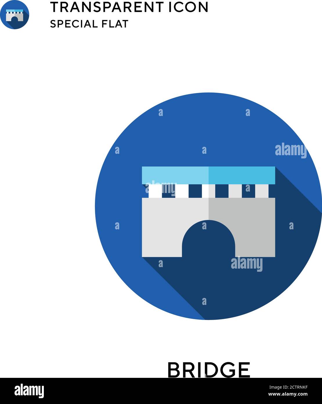 Bridge vector icon. Flat style illustration. EPS 10 vector Stock Vector ...