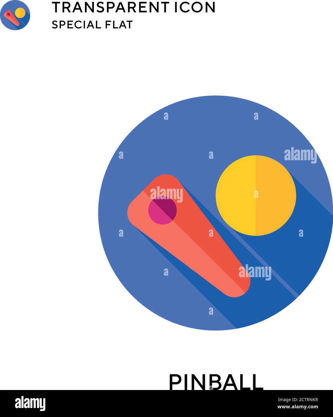 Pinball vector icon. Flat style illustration. EPS 10 vector Stock ...