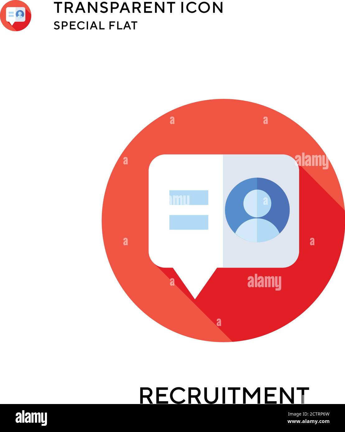 Recruitment vector icon. Flat style illustration. EPS 10 vector Stock ...