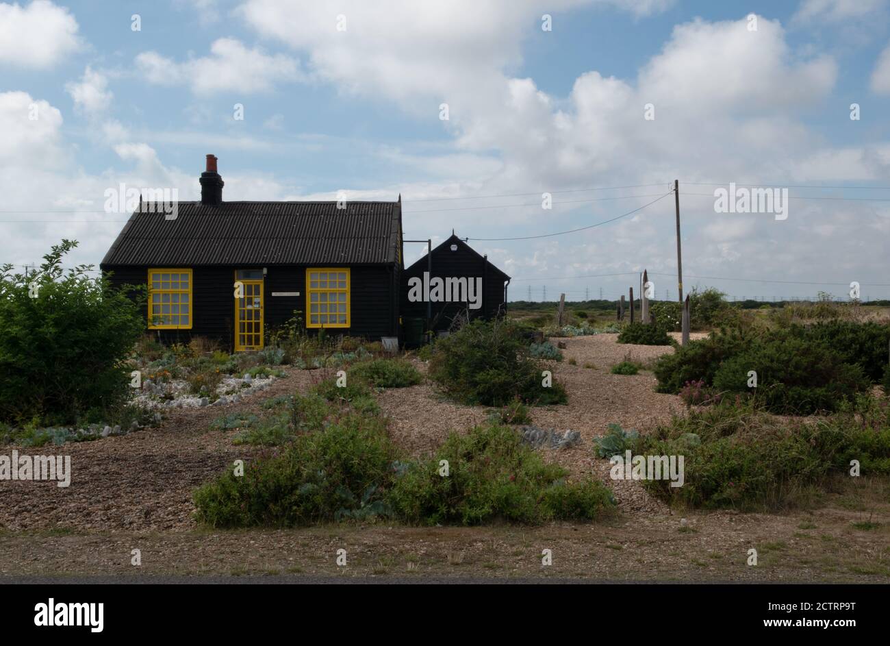 Derek Jarman's house, Dungeness, Kent, UK Stock Photo - Alamy