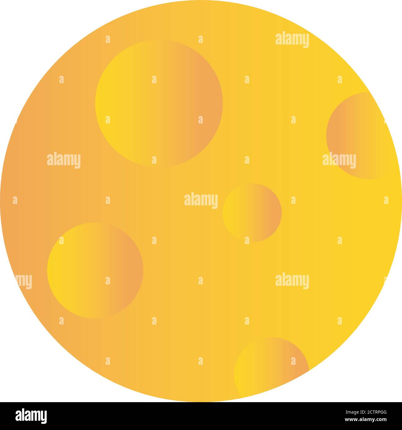 Full Moon Cartoon Yellow