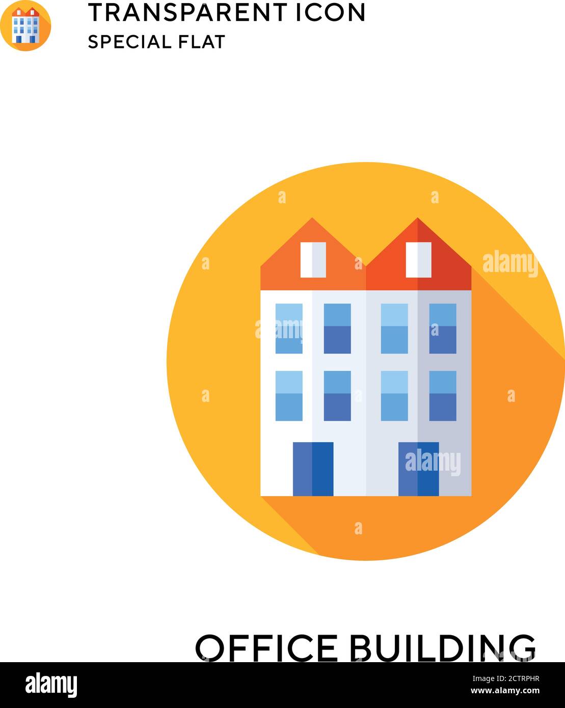 Office building vector icon. Flat style illustration. EPS 10 vector ...