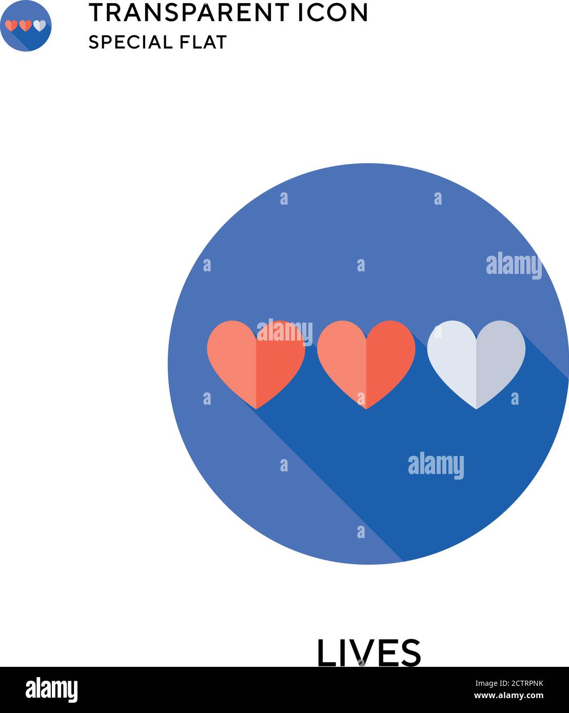 Lives vector icon. Flat style illustration. EPS 10 vector Stock Vector ...