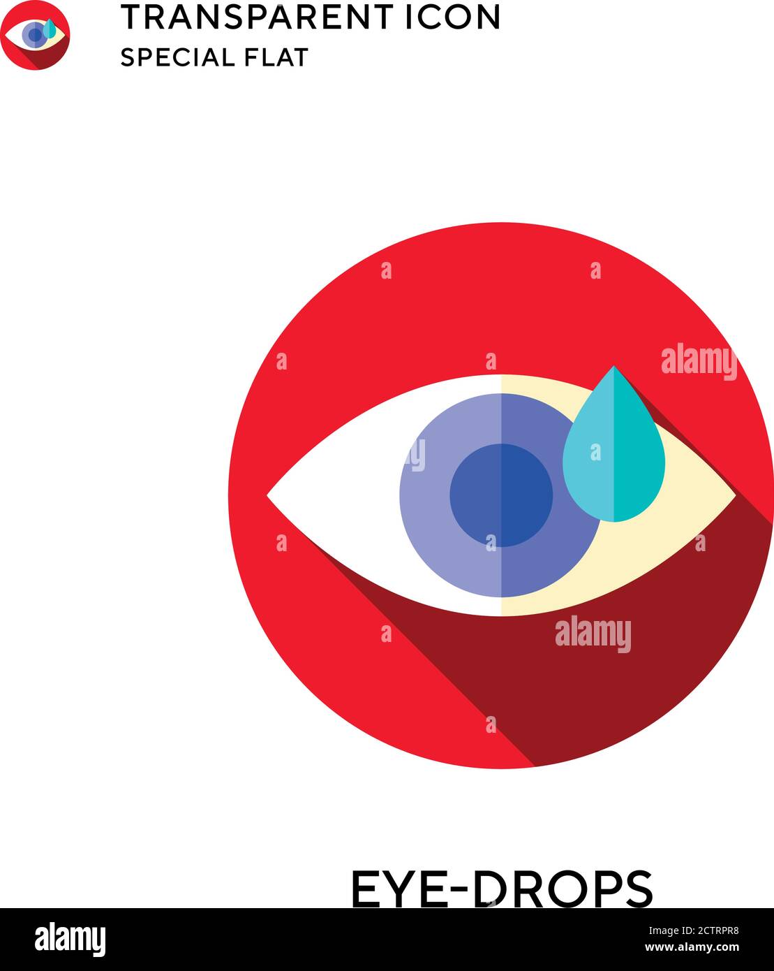 Woman applying eye drops Stock Vector Images - Alamy