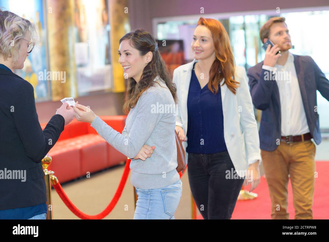 Handing ticket hi-res stock photography and images - Alamy