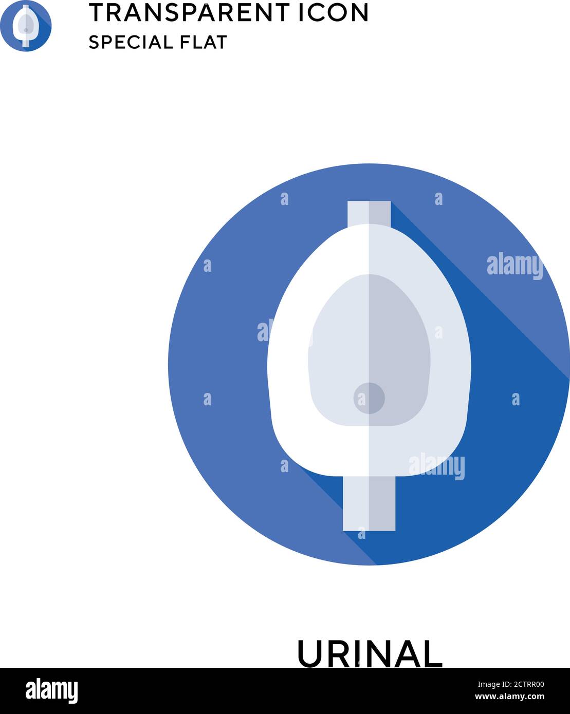 Urinal vector icon. Flat style illustration. EPS 10 vector Stock Vector ...