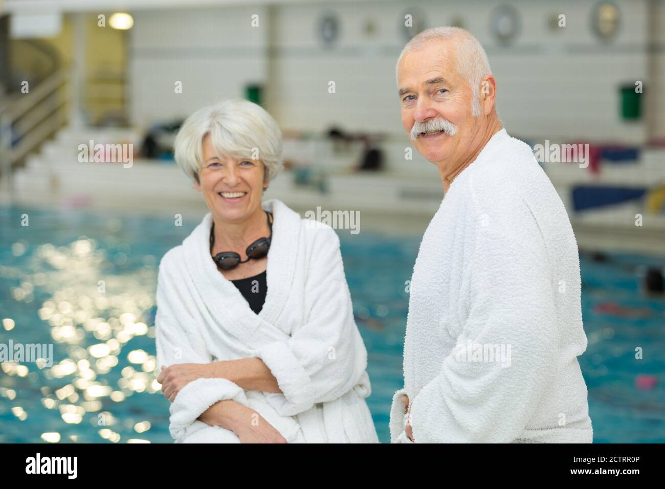 Elderly woman swimming hat hi-res stock photography and images - Alamy