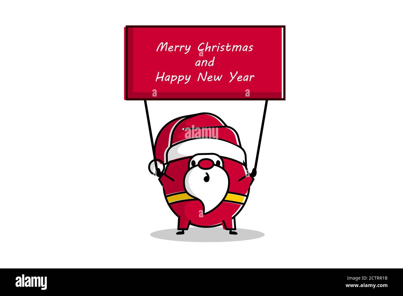 Merry christmas greeting santa Stock Vector Images - Alamy