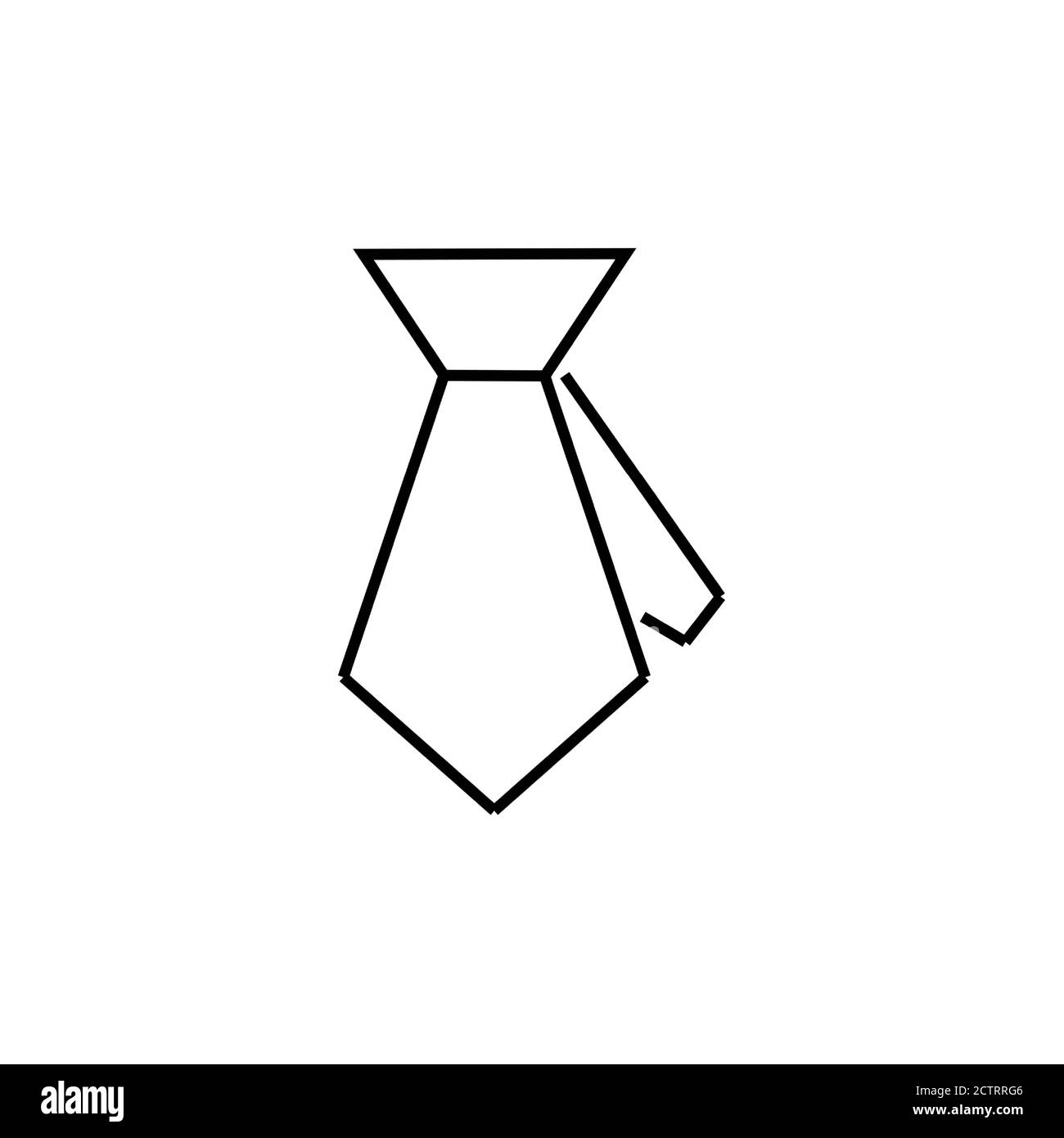 vector tie black symbols outline style Stock Vector Image & Art - Alamy