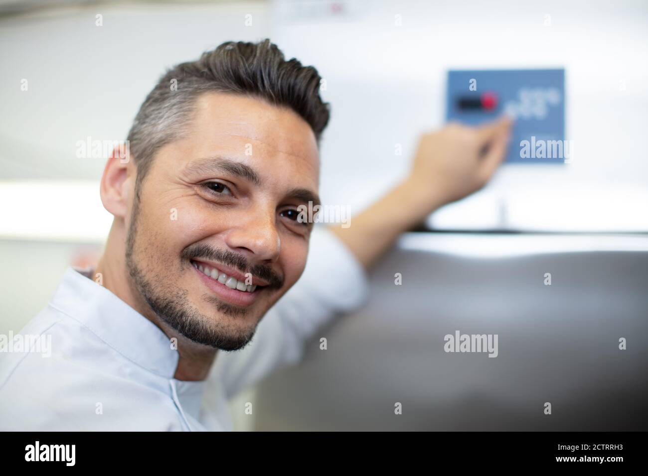professional gelato ice cream making process Stock Photo - Alamy