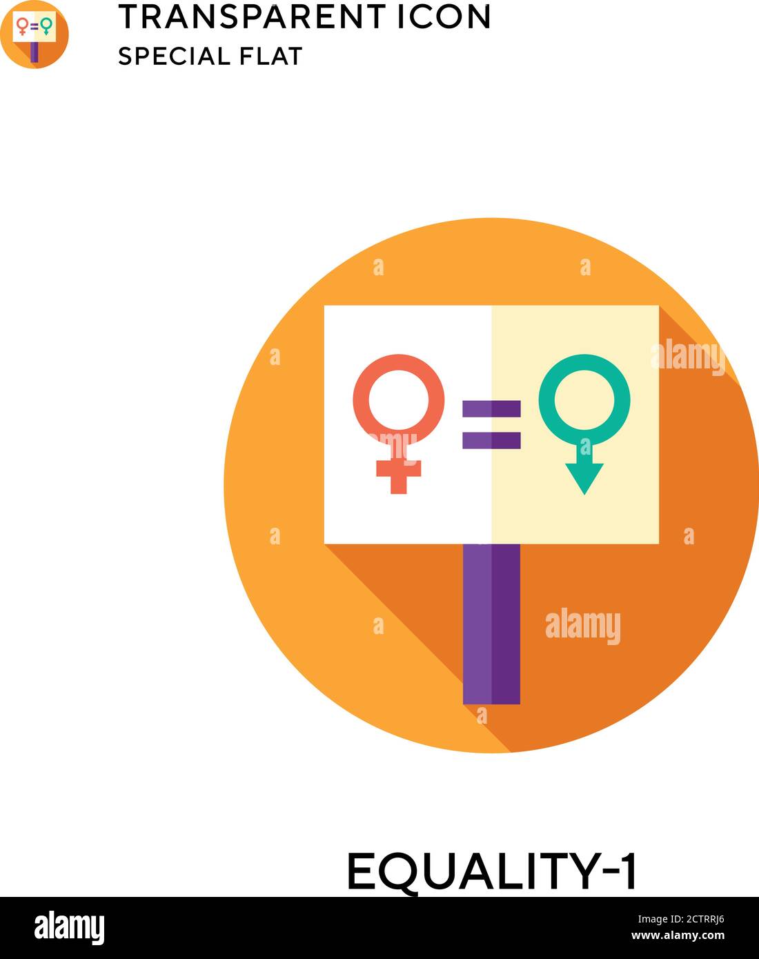 Equality-1 vector icon. Flat style illustration. EPS 10 vector Stock ...