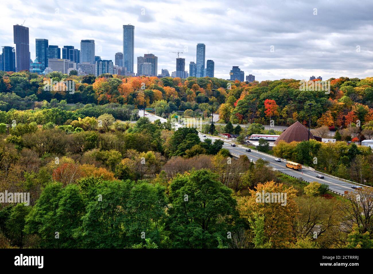 Landscape of downtown Toronto from Chester Hill Lookout Stock Photo - Alamy