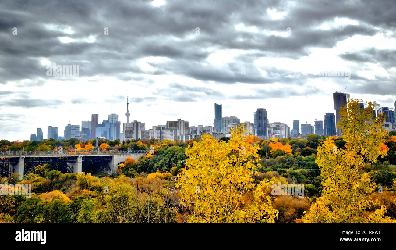 Landscape of downtown Toronto from Chester Hill Lookout Stock Photo - Alamy