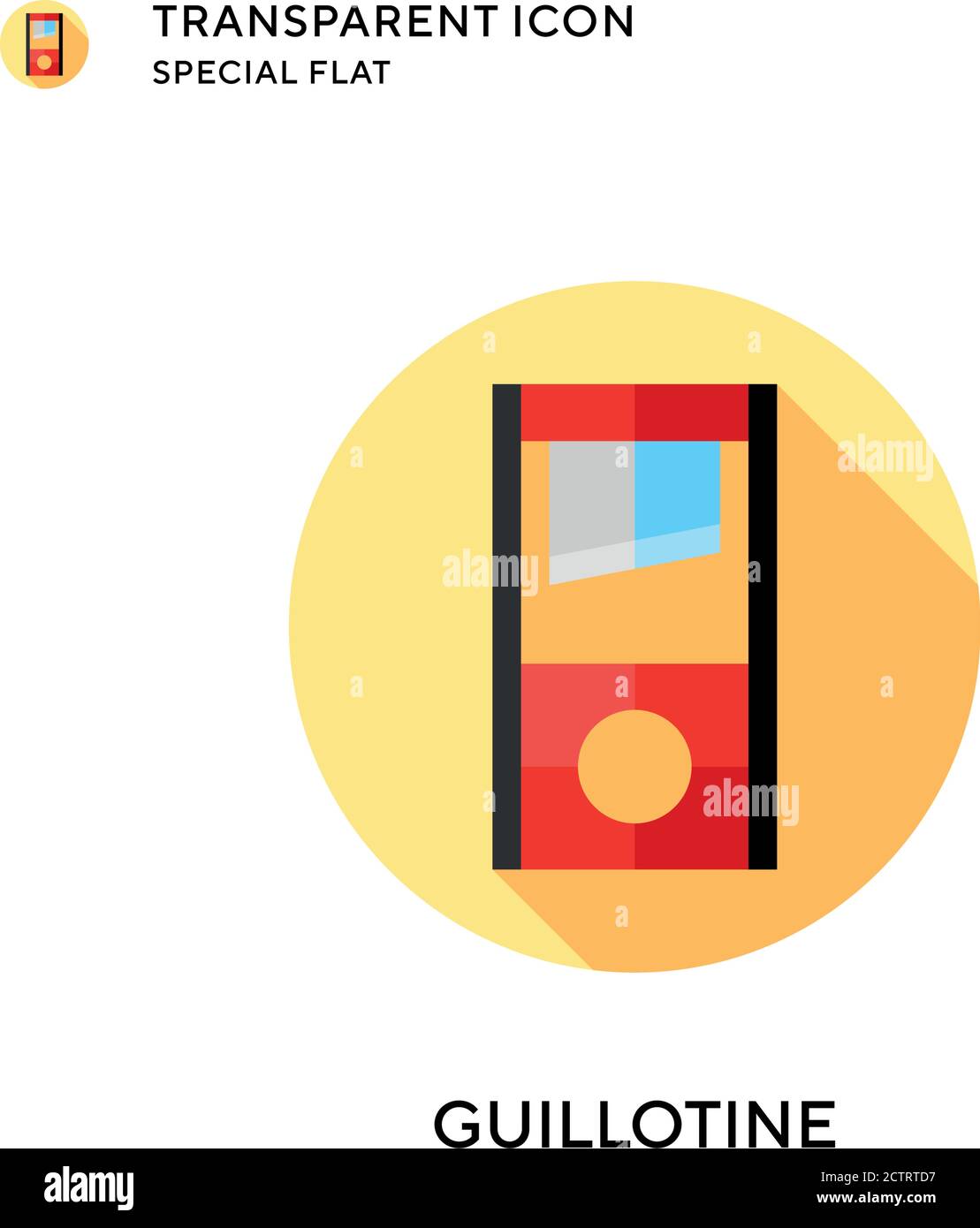 Guillotine vector icon. Flat style illustration. EPS 10 vector Stock ...