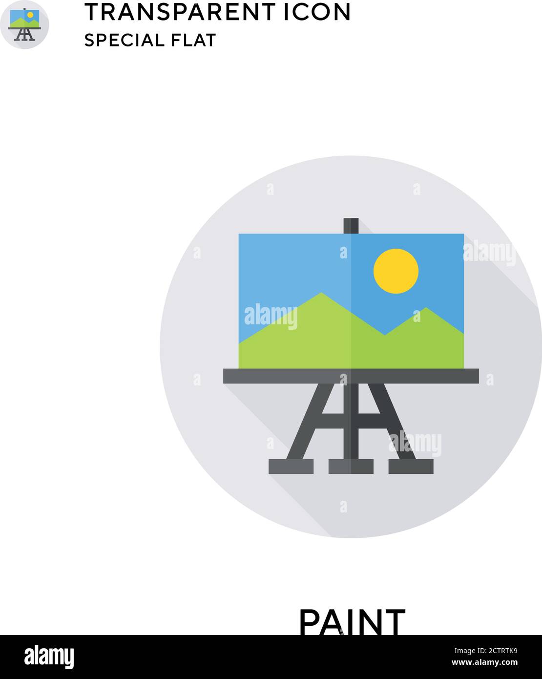 Paint vector icon. Flat style illustration. EPS 10 vector Stock Vector ...