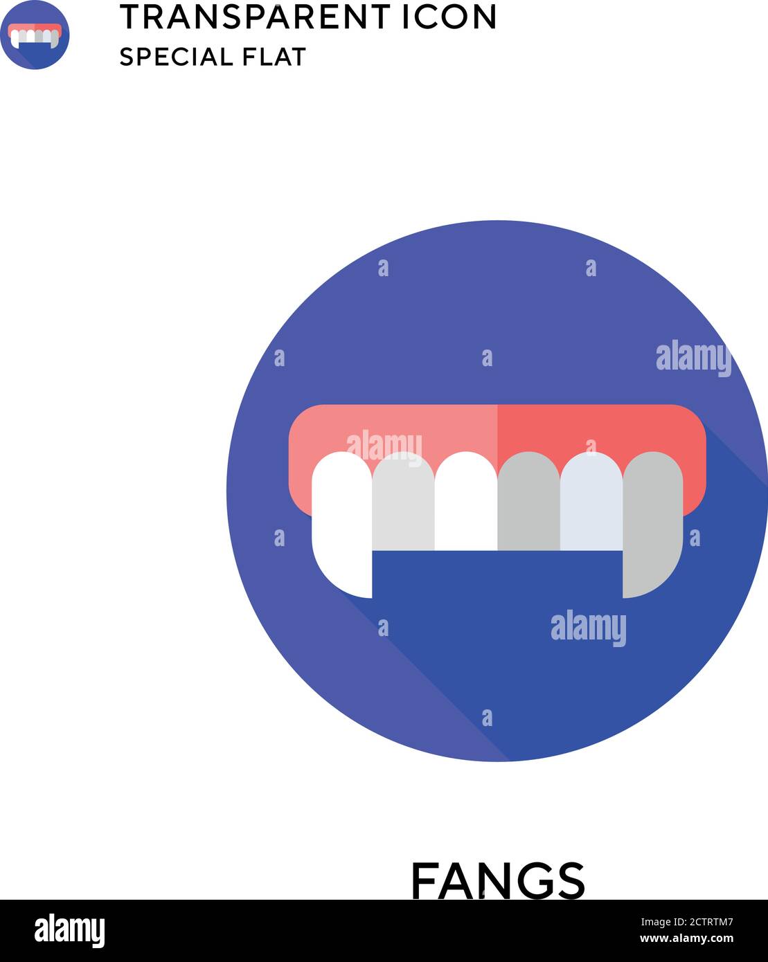 Fangs vector icon. Flat style illustration. EPS 10 vector Stock Vector ...
