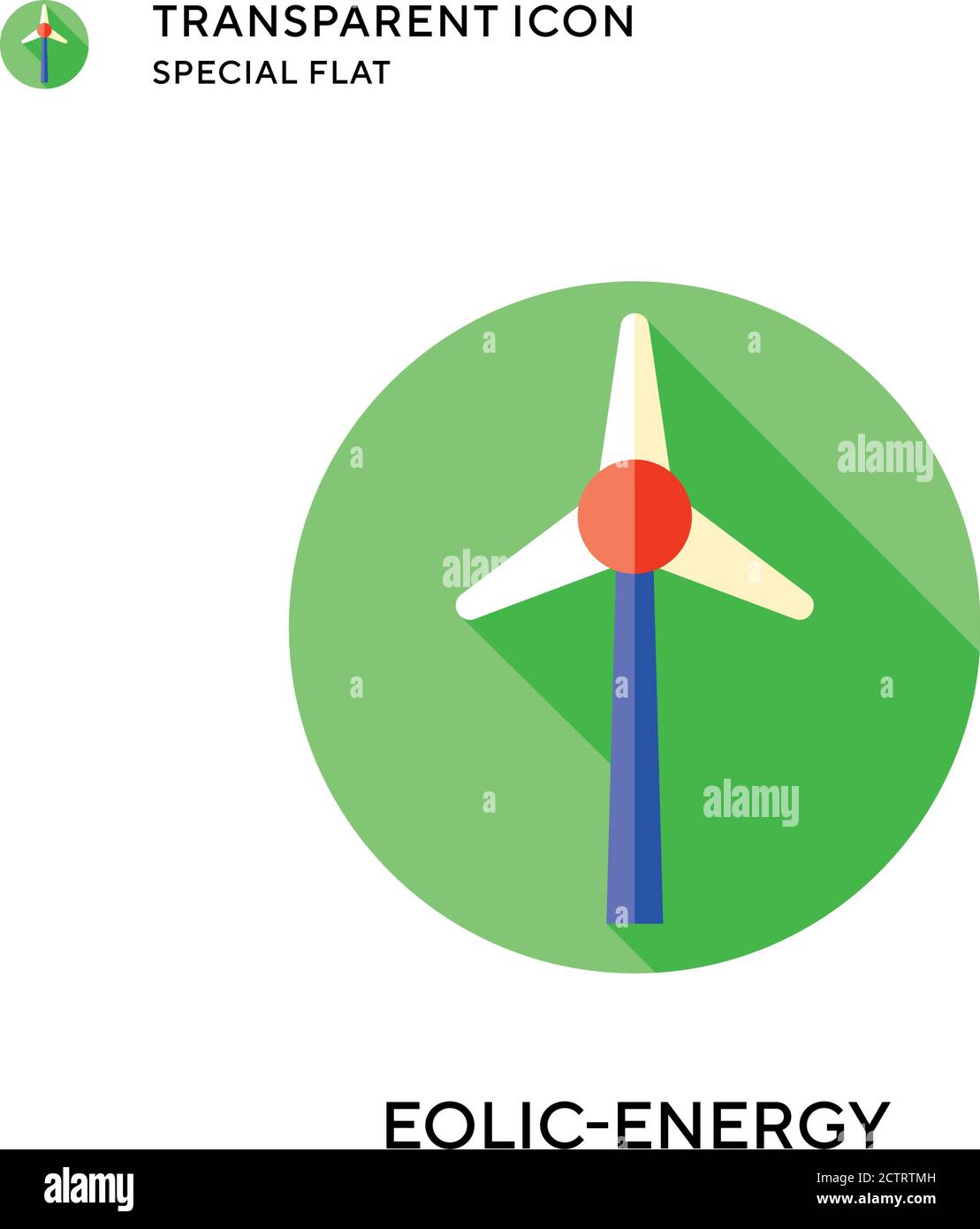 Eolic-energy vector icon. Flat style illustration. EPS 10 vector Stock Vector Image & Art - Alamy