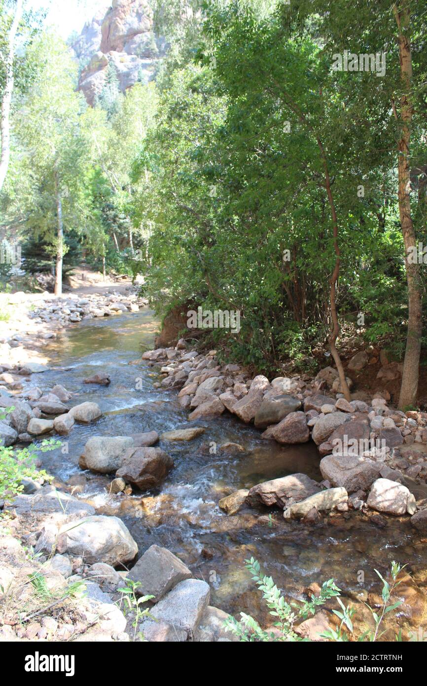 Colorado, seven falls Stock Photo - Alamy