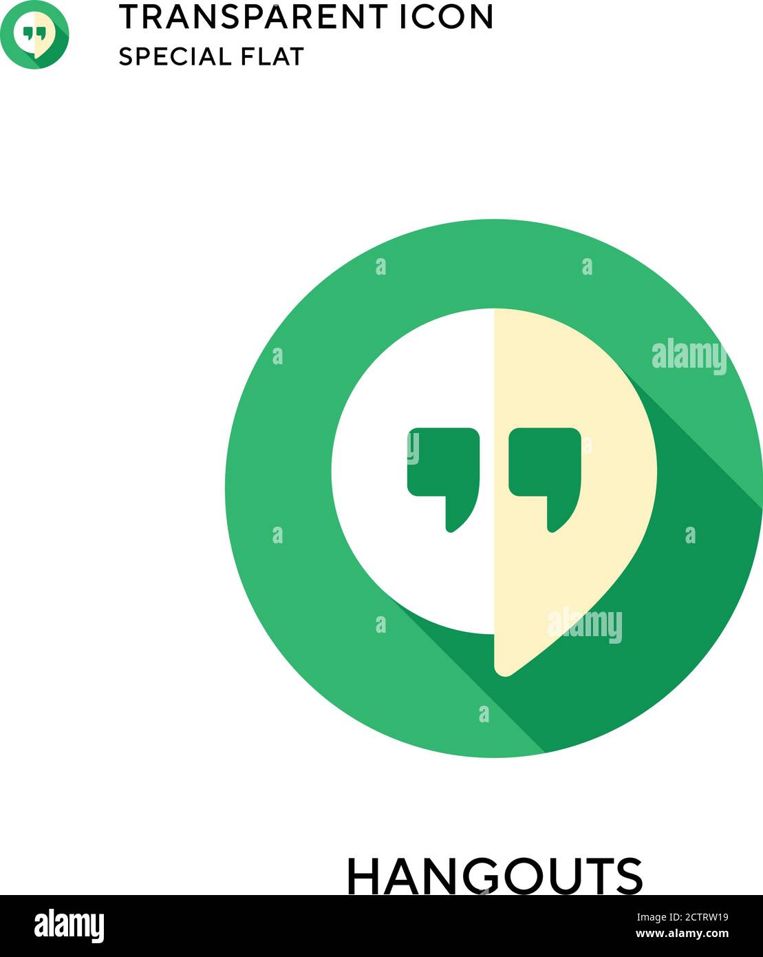 Hangouts icon vector vectors hi-res stock photography and images - Alamy
