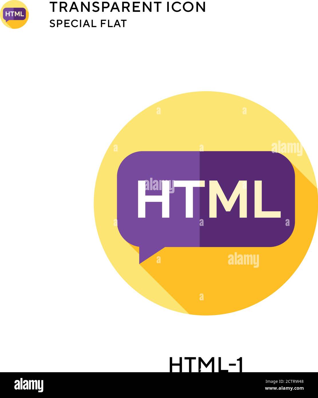 Html-1 vector icon. Flat style illustration. EPS 10 vector Stock Vector ...