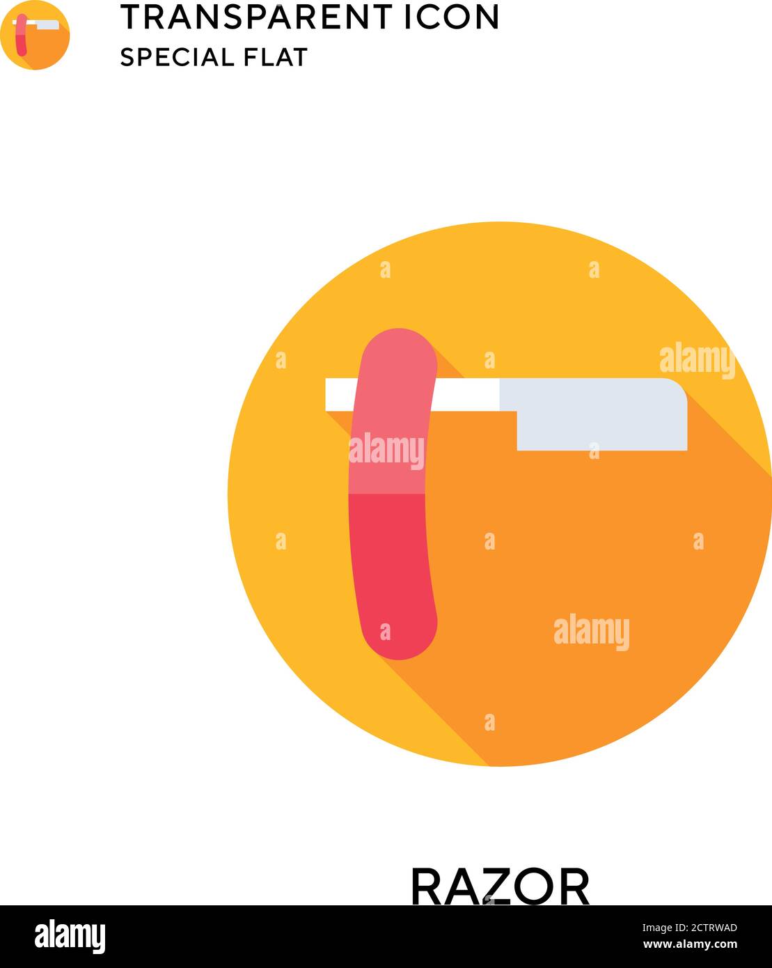 Razor vector icon. Flat style illustration. EPS 10 vector Stock Vector ...