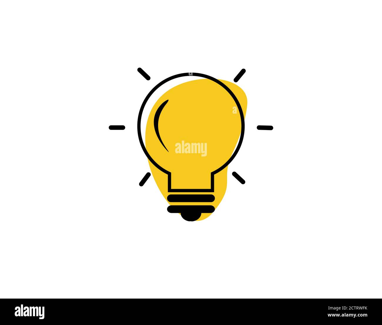 Light Flat Icon on white background in vector illustration Stock Vector ...