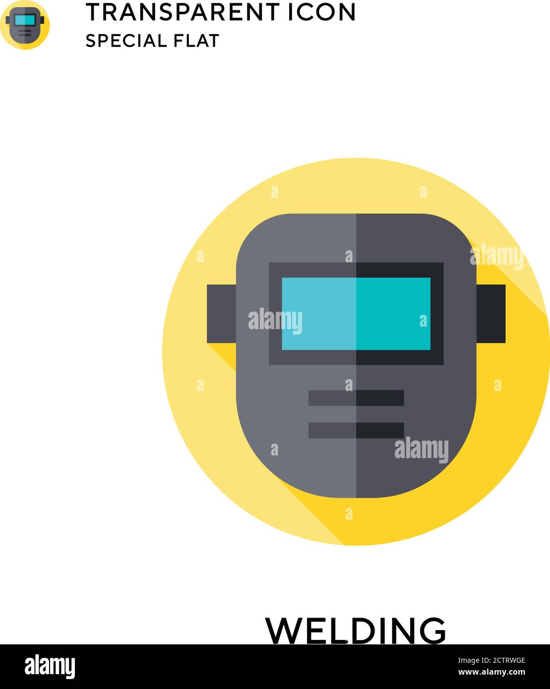 Welding vector icon. Flat style illustration. EPS 10 vector Stock ...