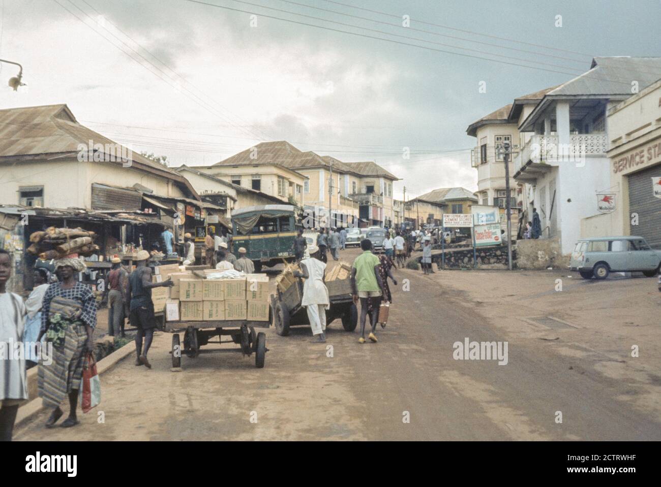Ibadan, Nigeria. Street Scene, July 1962 Stock Photo - Alamy