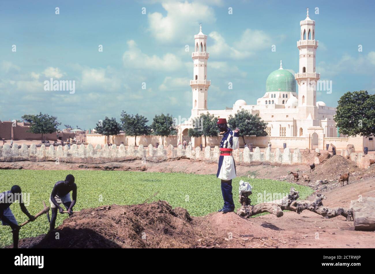 Kano, Nigeria. Guard Watching Prisoners Working near Kano's Main Mosque ...