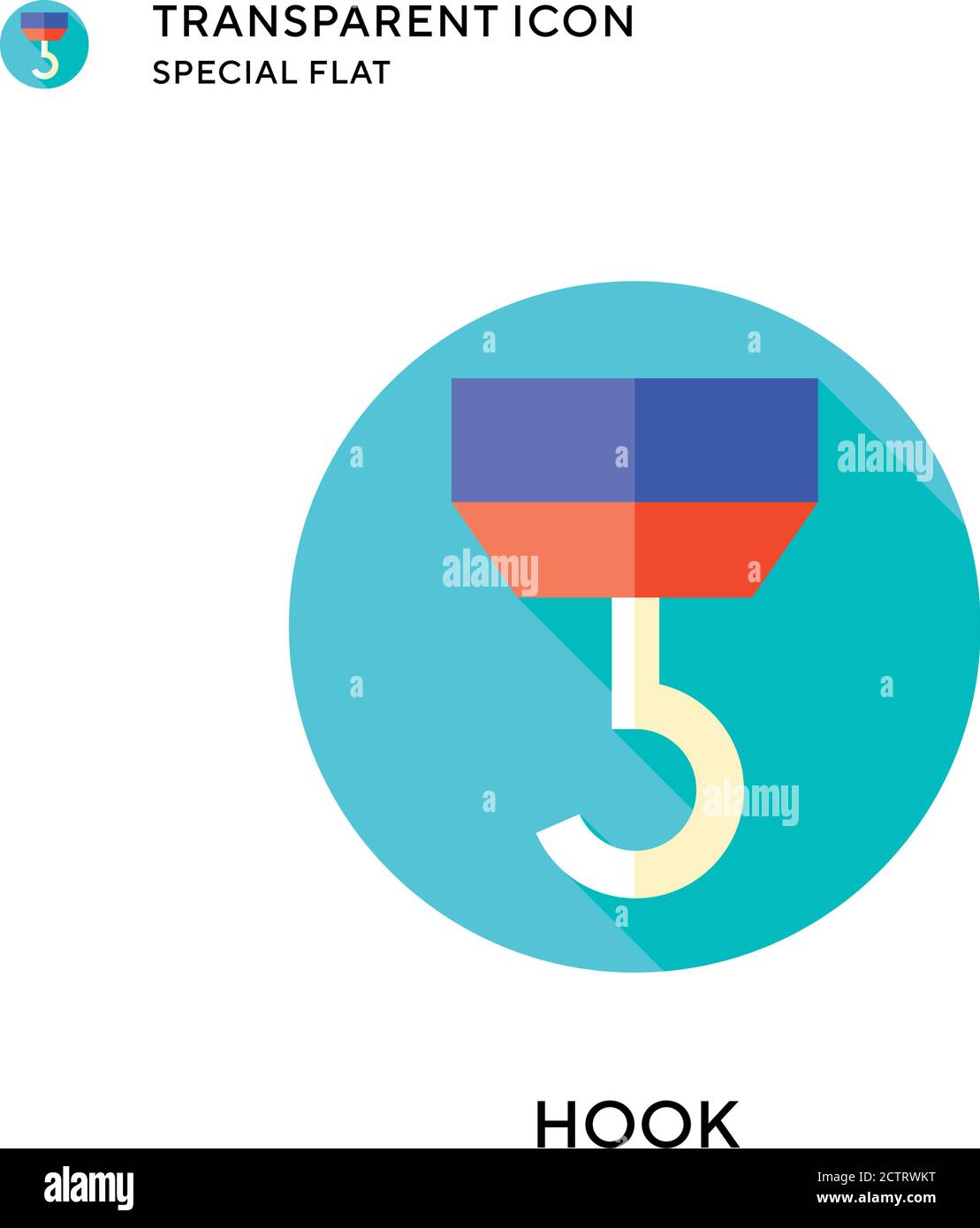 Fisherman hook steel rope fishing Cut Out Stock Images & Pictures - Alamy