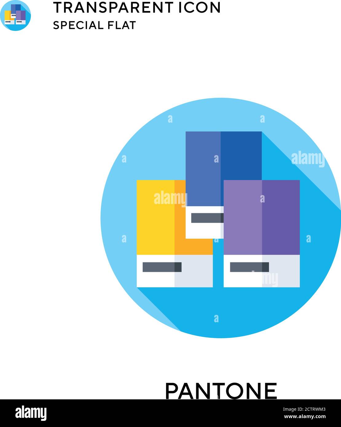 Pantone vector icon. Flat style illustration. EPS 10 vector Stock ...