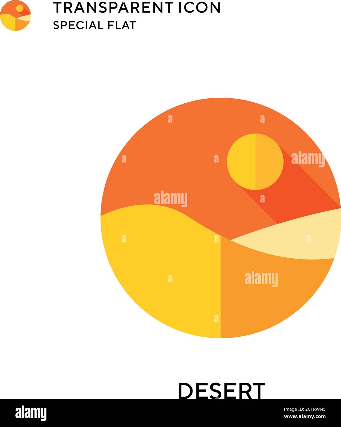 Desert vector icon. Flat style illustration. EPS 10 vector Stock Vector ...