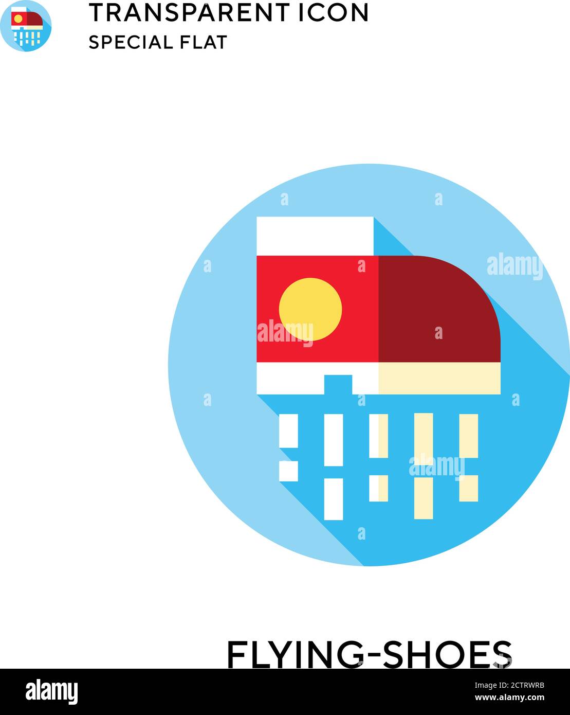 Flying-shoes vector icon. Flat style illustration. EPS 10 vector Stock ...