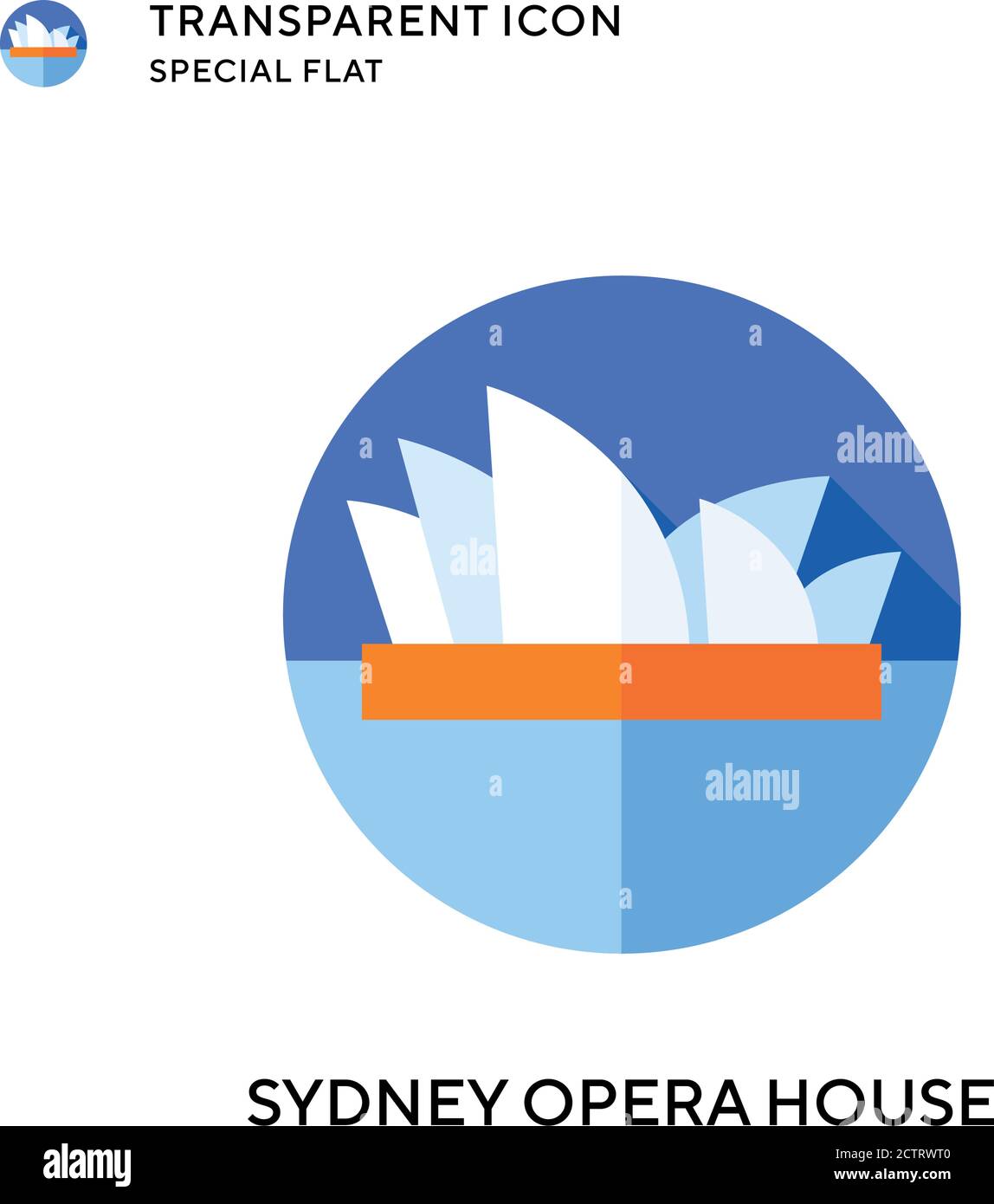 Sydney opera house vector icon. Flat style illustration. EPS 10 vector ...