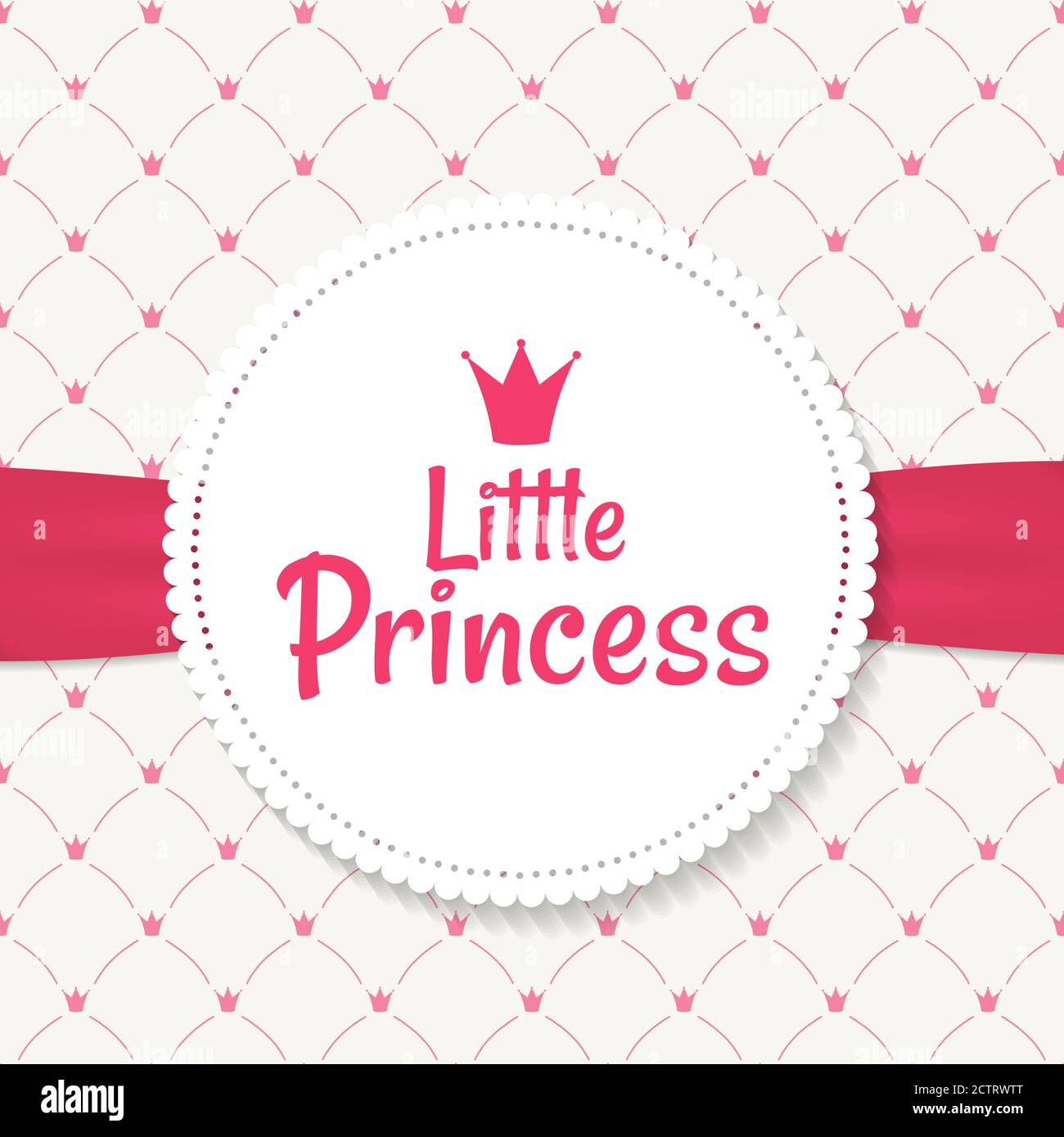 Princess Background with Crown Vector Illustration EPS10 Stock Vector ...