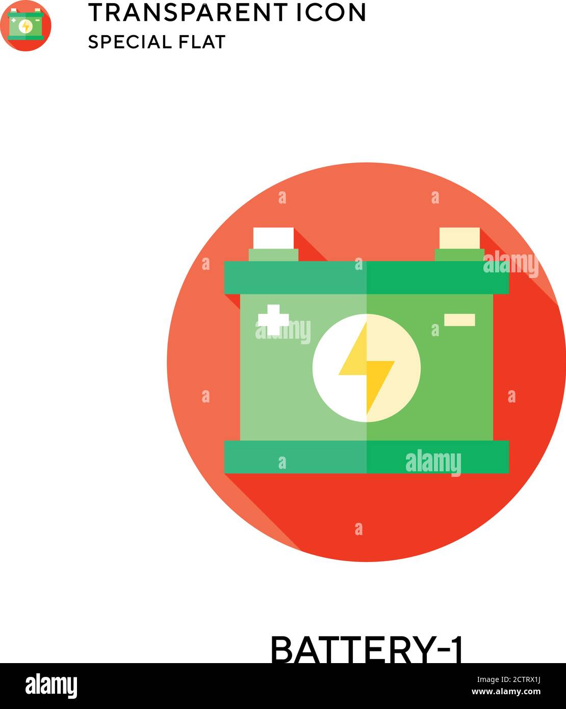 Battery charge icon one Cut Out Stock Images & Pictures - Alamy