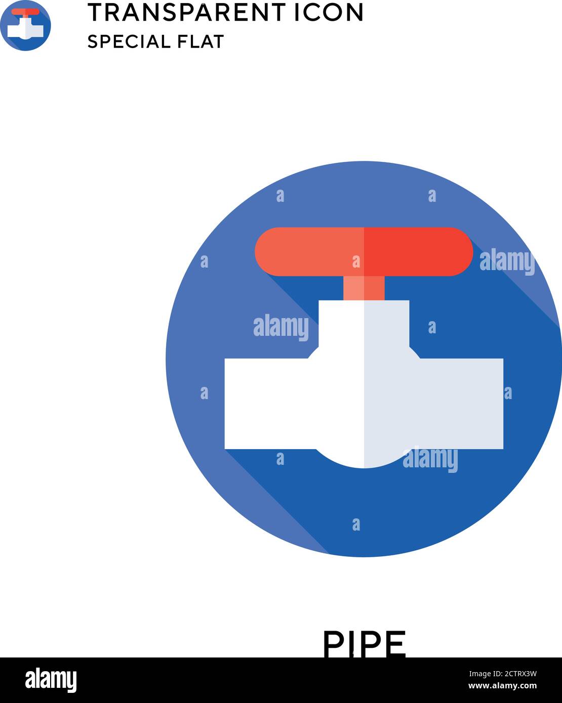 Pvc pipe icon flat hi-res stock photography and images - Alamy