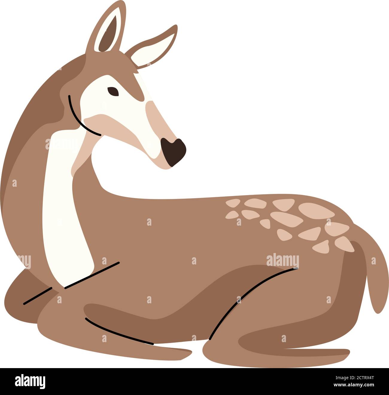 wild fawn animal nature icon vector illustration design Stock Vector ...