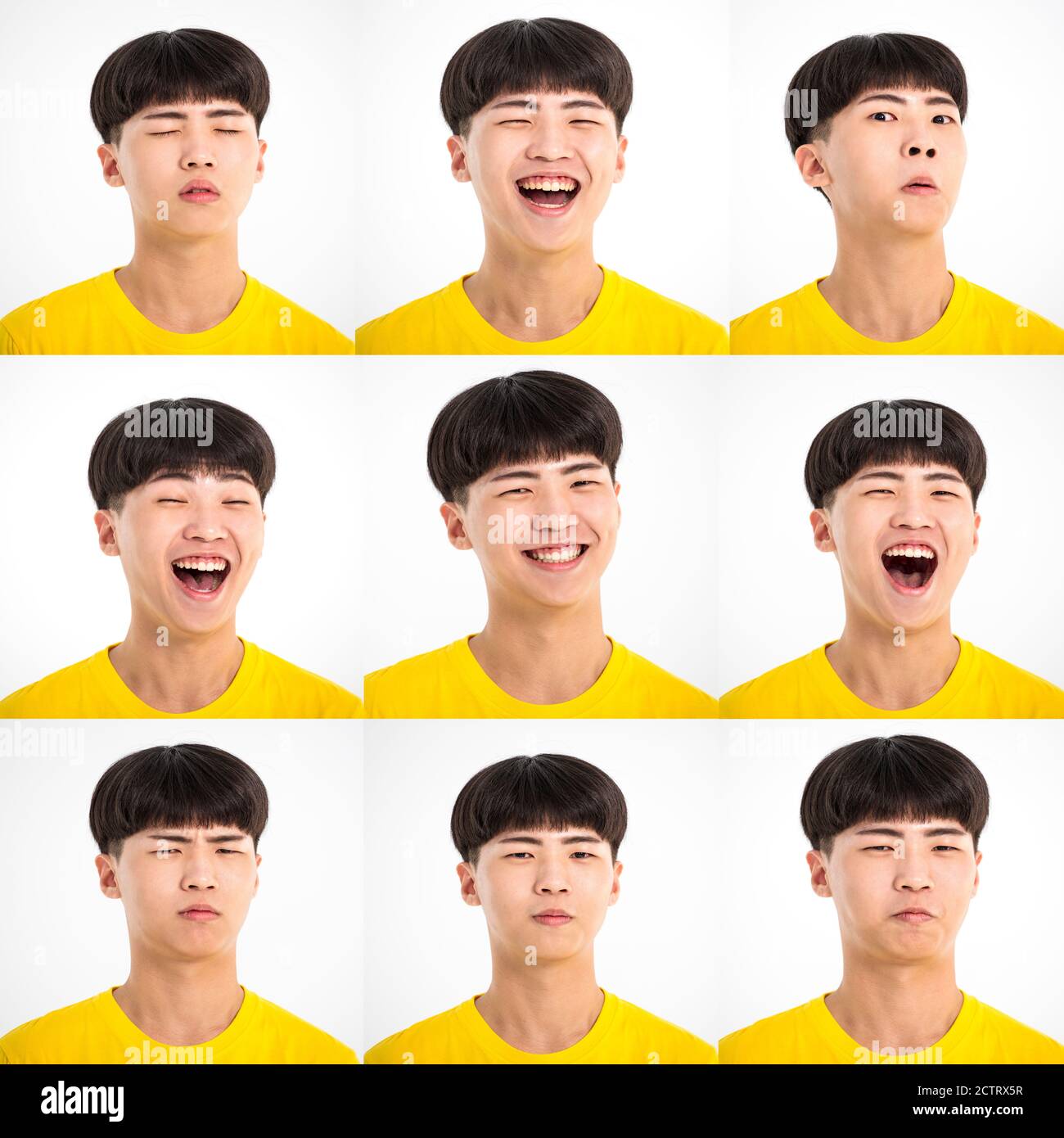 Facial expression man collage hi-res stock photography and images - Alamy