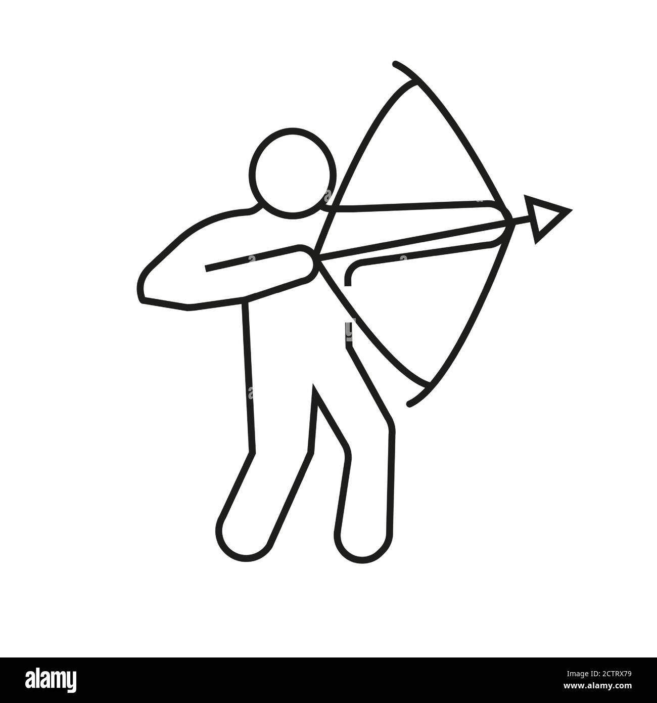 Archery Vector Illustration Sport collection. Suitable for use on web ...