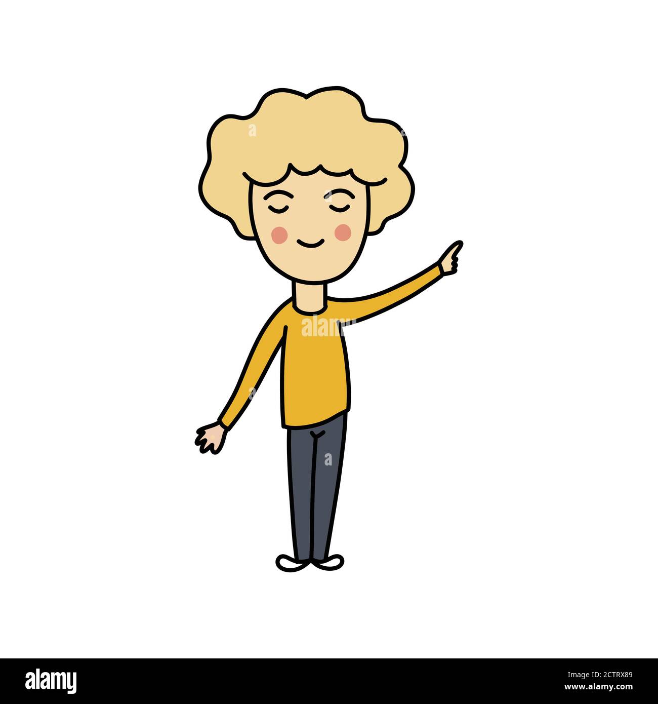 person doodle icon, vector illustration Stock Vector Image & Art - Alamy