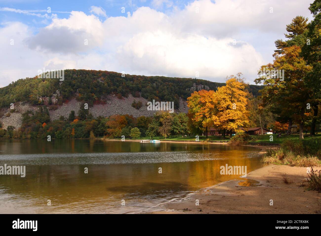 Beautiful Wisconsin autumn nature background. Scenic landscape with ...