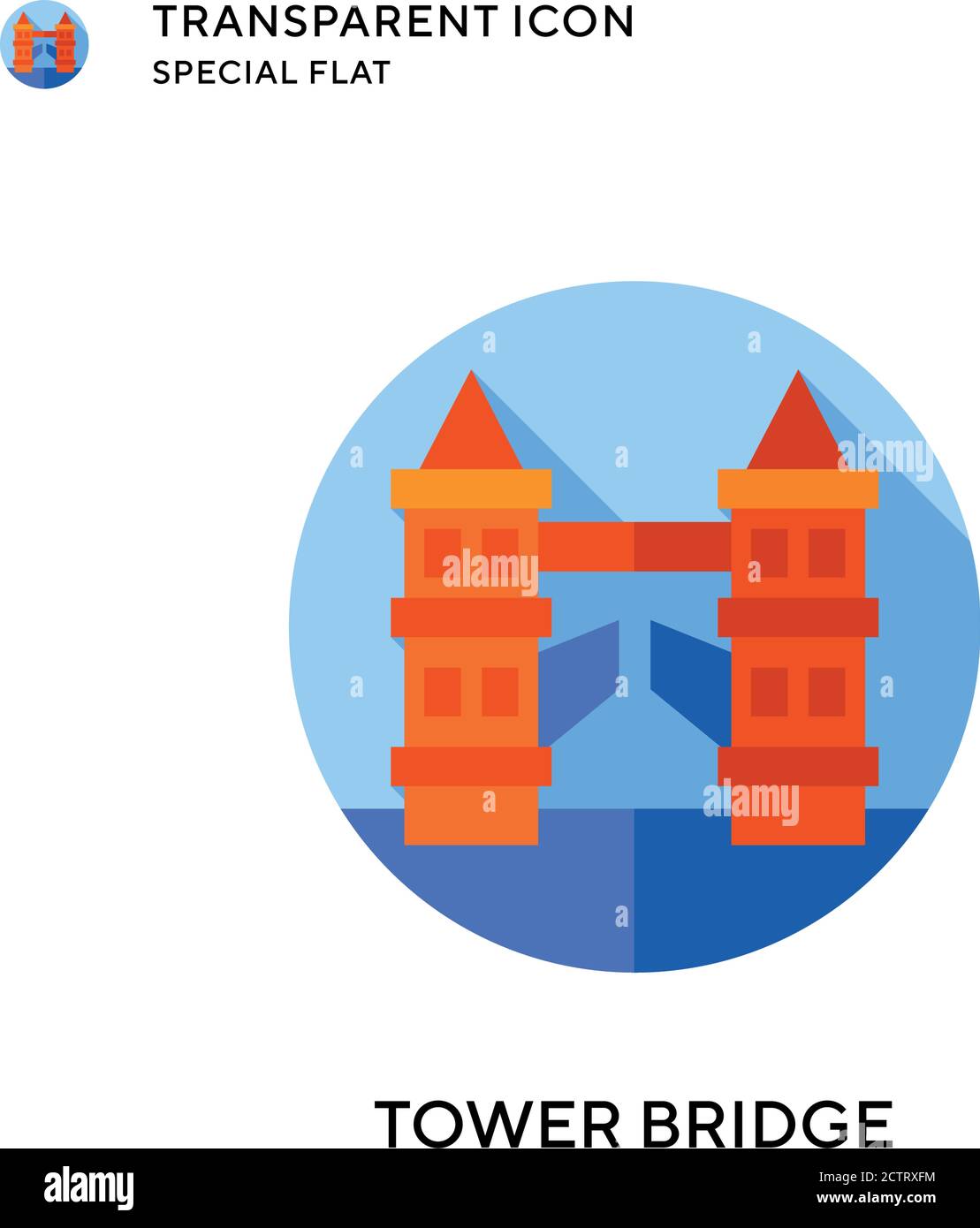 Dusk twilight tower bridge Stock Vector Images - Alamy