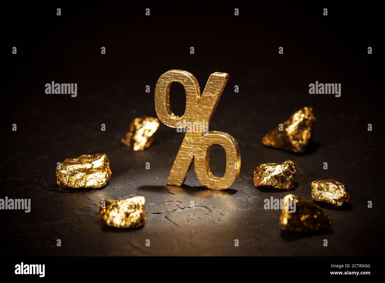 Gold percent hi-res stock photography and images - Alamy