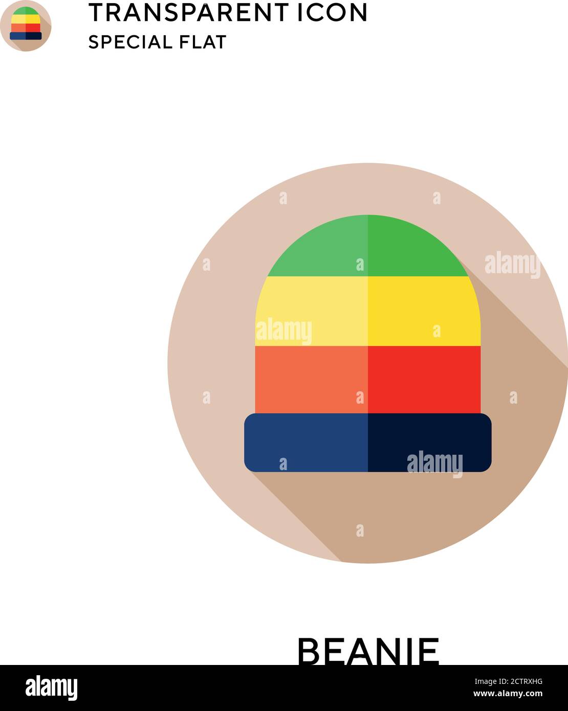 Beanie vector icon. Flat style illustration. EPS 10 vector Stock Vector ...