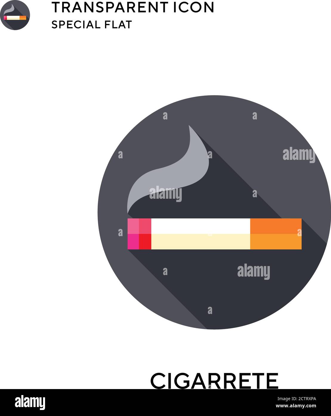 Cigarrete vector icon. Flat style illustration. EPS 10 vector Stock ...