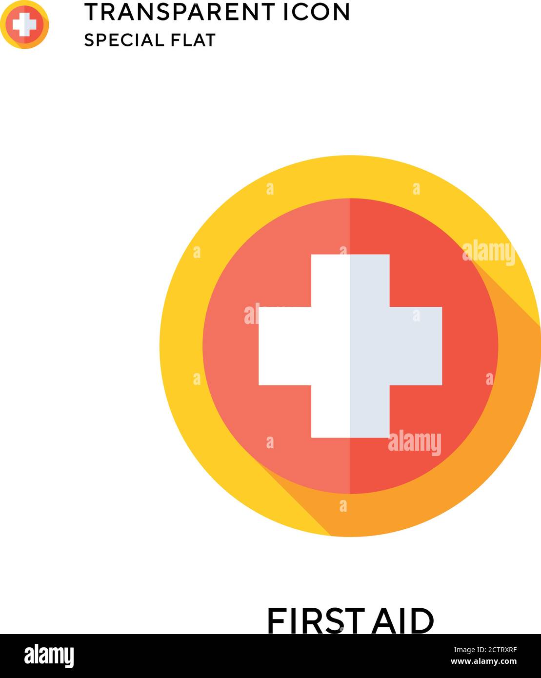 First aid vector icon. Flat style illustration. EPS 10 vector Stock ...