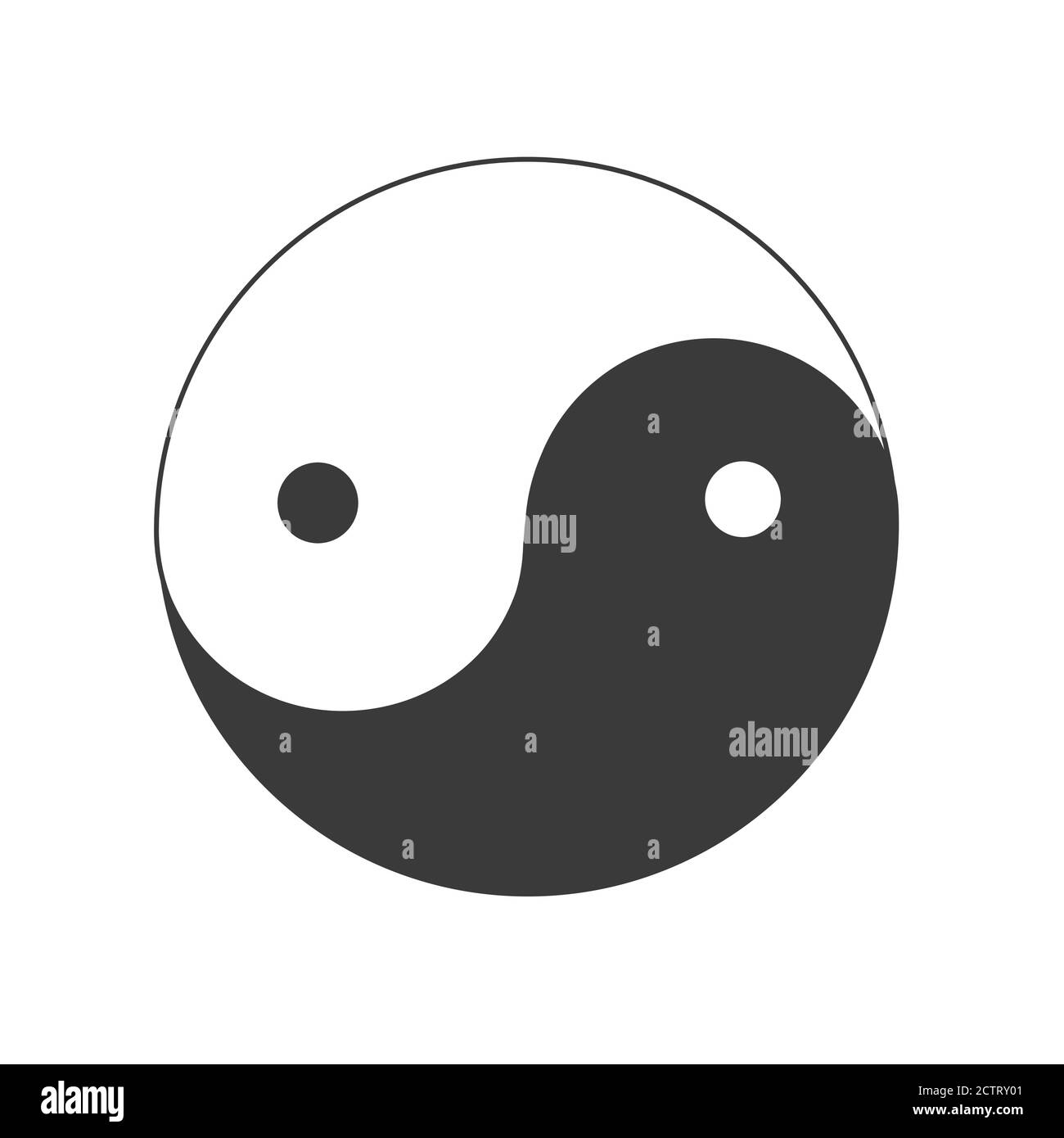 Ying yang vector symbol of harmony and balance isolated Stock Vector ...
