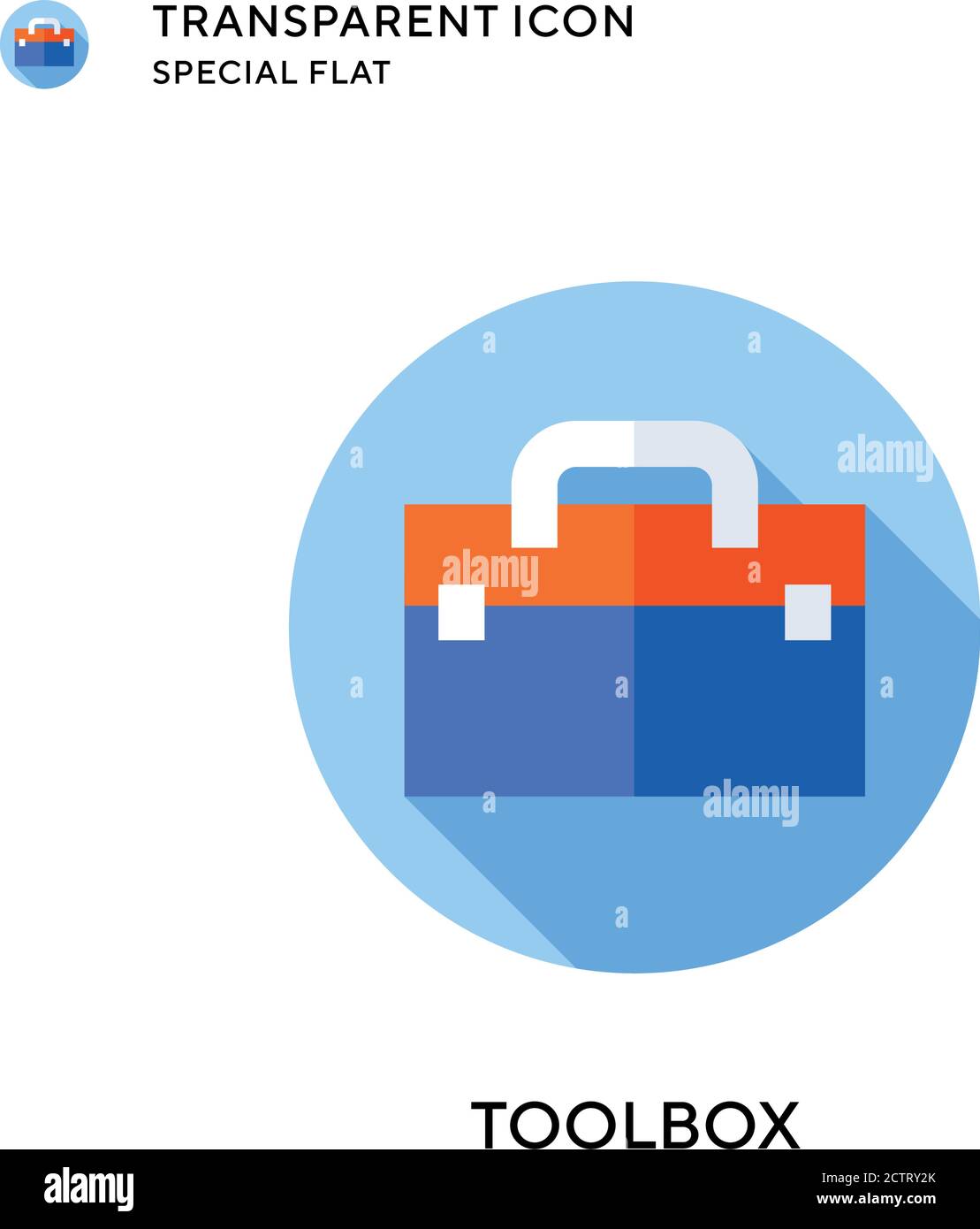 Toolbox vector icon. Flat style illustration. EPS 10 vector Stock ...